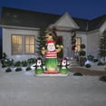 Gemmy 6' Animated Airblown Inflatable Christmas Santa Dancing The Hula ...