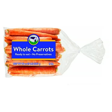 Fresh Whole Carrots, 1 lb Bag - Walmart.com