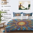 Abstract Sun Pattern Full Size Bed Set,Classic Bohemian Flame Bedding ...