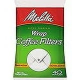 Melitta Wrap Around Coffee Filters, 40 Count, Chlorine Free, Fits All ...
