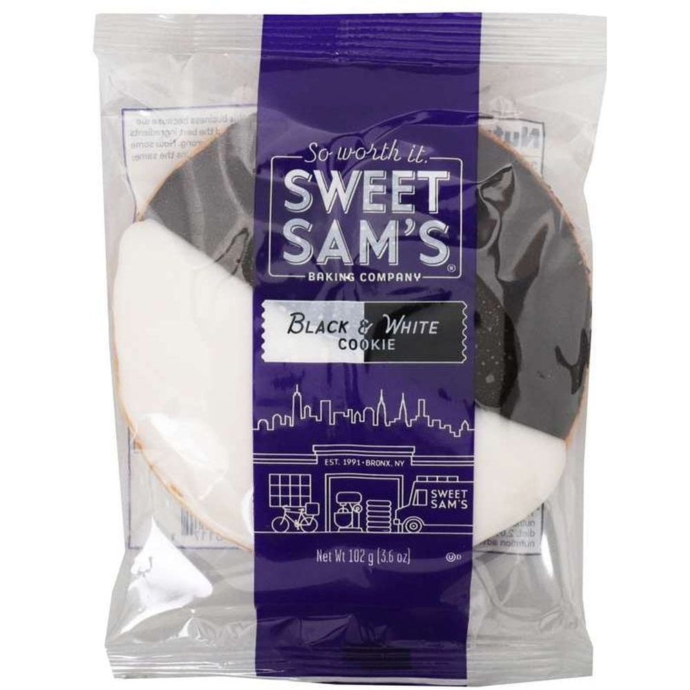Sweet Sams Individually Wrapped Black and White Cookie -- 12 per case ...