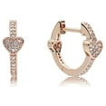 Alluring Hearts Hoop Earrings - 287290CZ - Walmart.com