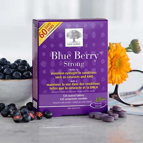 New Nordic Blue Berry Strong, 120 Tablets - Walmart.ca