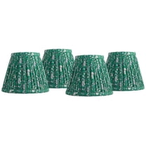 Springcrest 4" Top x 6" Bottom x 5 1/2" High x 5 1/2" Slant Print Lamp ...