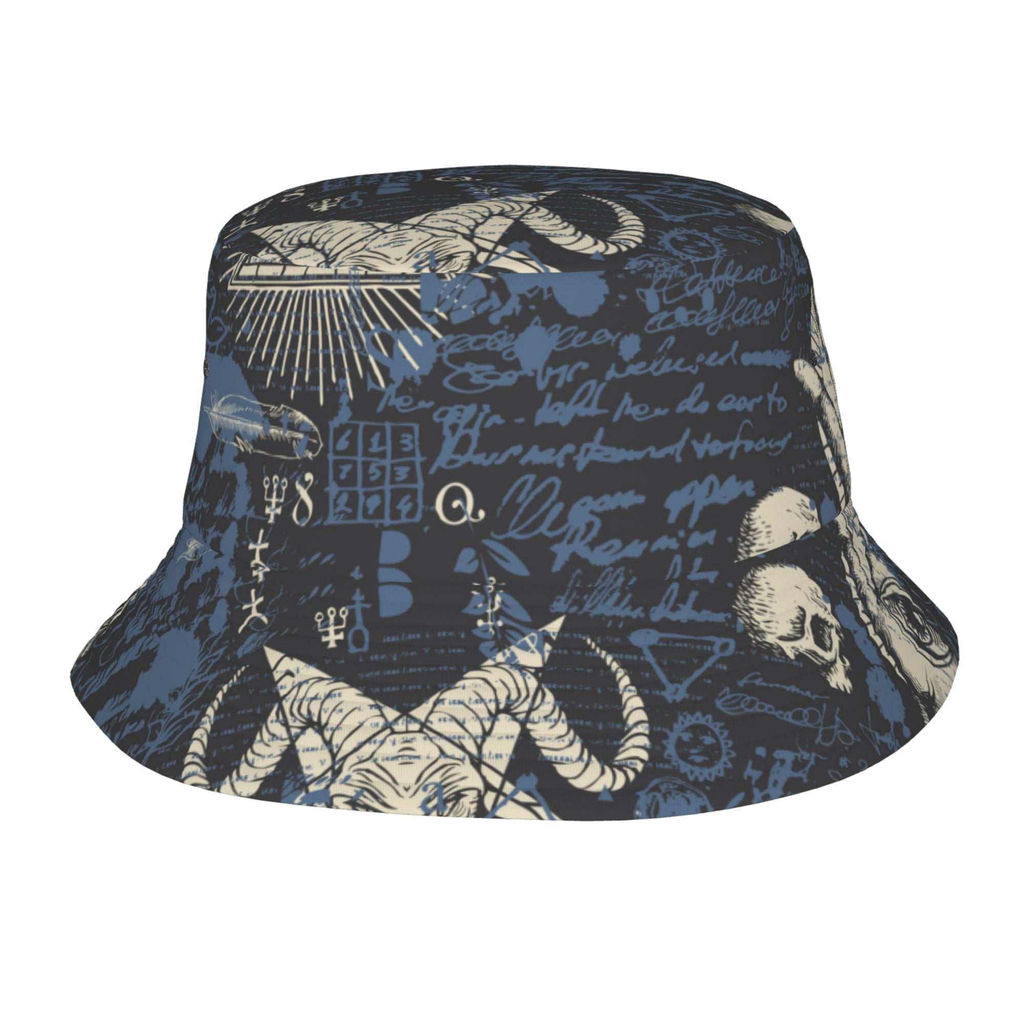 ZICANCN Mysterious Gothic Skull Eyes Bucket Hat, Unisex Print Double ...