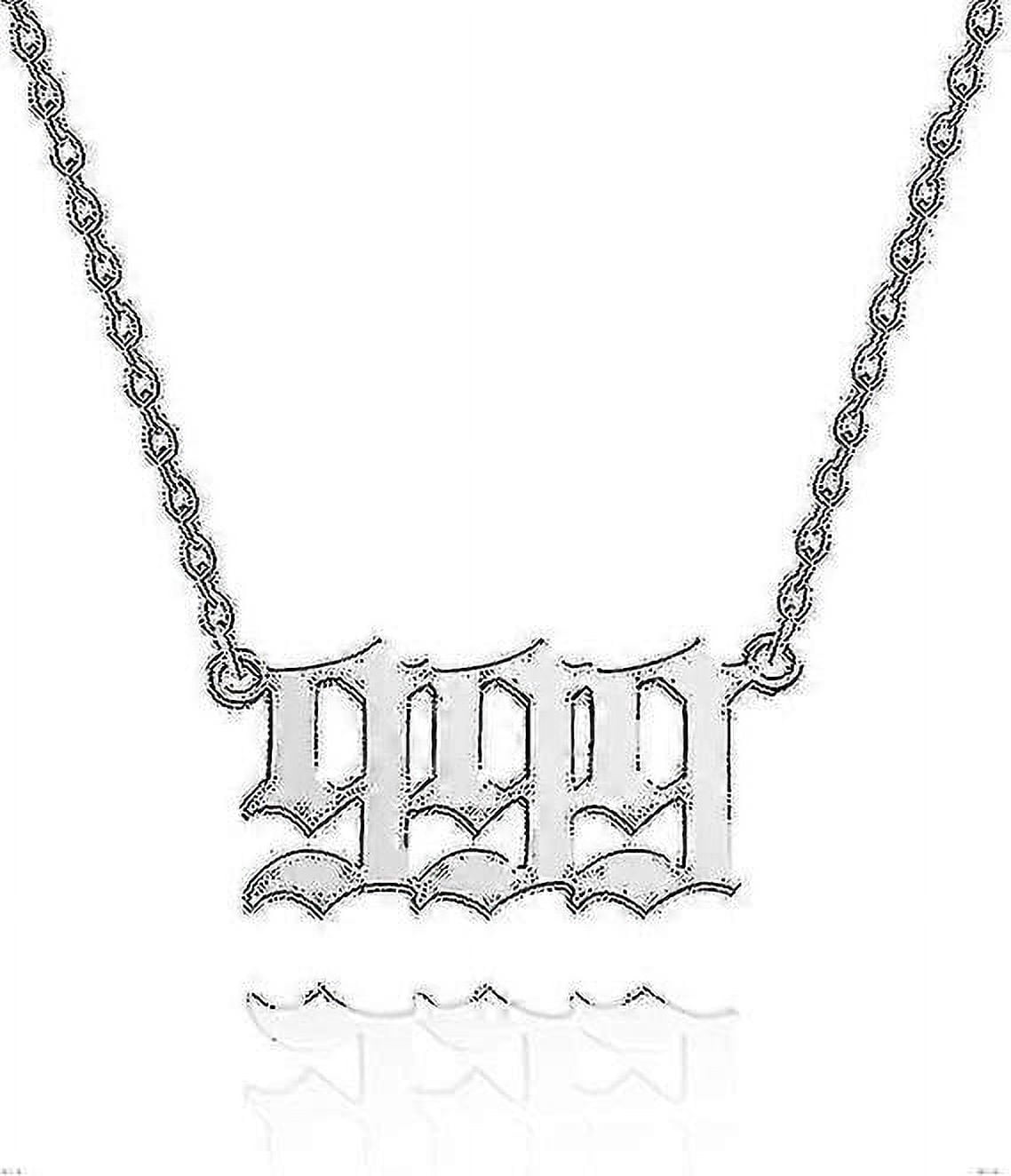 Angel Number Necklace Stainless Steel Numerology Jewelry-888-silver ...