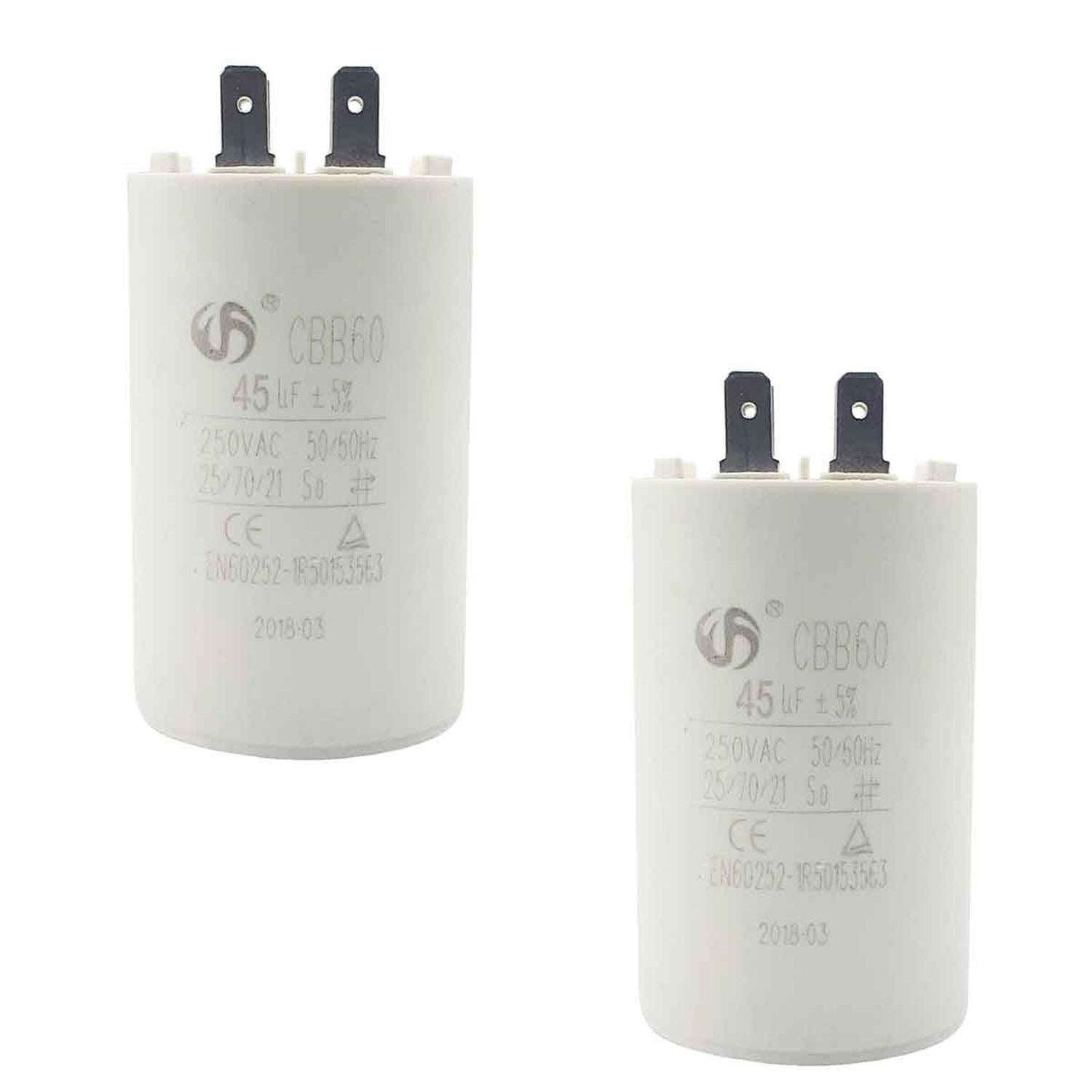 Capacitor 45 UF Para Bomba Centrifuga 1Hp 2 Piezas Igoto REF-15 ...