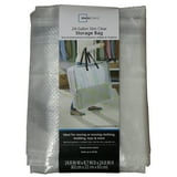 Mainstays Heavy Duty Slim Storage and Moving Bag, Clear, 24 Gallon ...