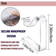 24 Pack Clear Plastic Tablecloth Clips, Windproof Table Cover Clamps ...