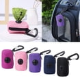 Dog Poop Bag Dispenser Hangable MeshFabric Pet Poop Bag Holder ...