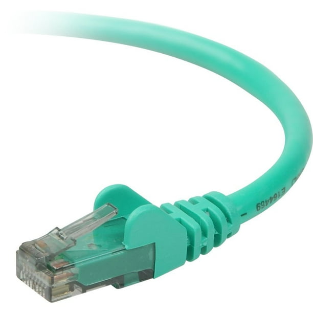 Belkin A3L980-15-GRN-S 15 ft. Cat 6 Green UTP Patch Cable - Walmart.com