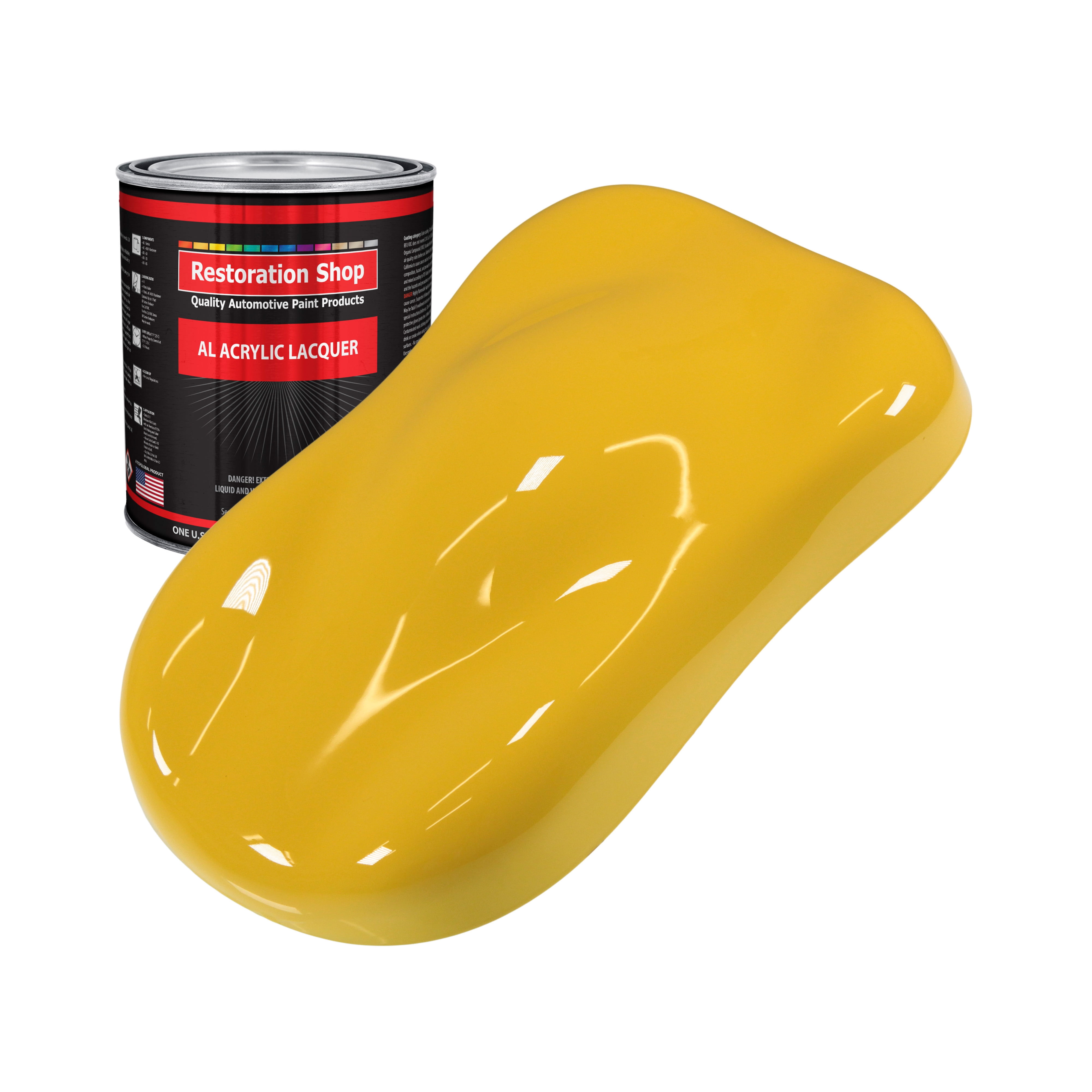 Restoration Shop - Canary Yellow Acrylic Lacquer Auto Paint - Quart ...