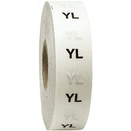Clear Youth YL Modern Design Clothing Size Strip Stickers, 3/4 x 6 ...