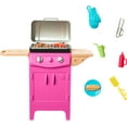 Barbie World Toy BBQ Grill Playset with 7 Dollhouse Accessories ...