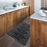 Yellowstone 20" x 30" Rustic Two-Tone Kitchen Mat, Kayce Collection ...