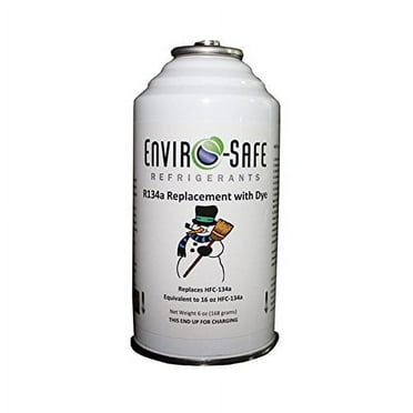 Envirosafe R134a, R134, R-134a Replacement Refrigerant with (Dye), Case ...