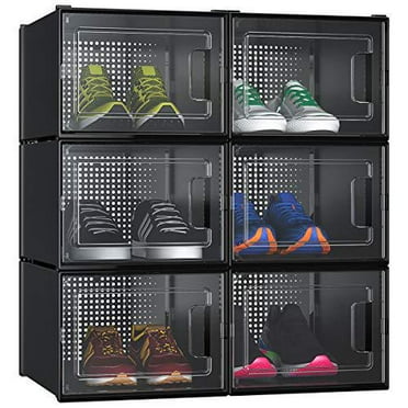 YITAHOME 36 PCS Shoe Storage Box Medium Shoe Organizer Stackable Shoe ...