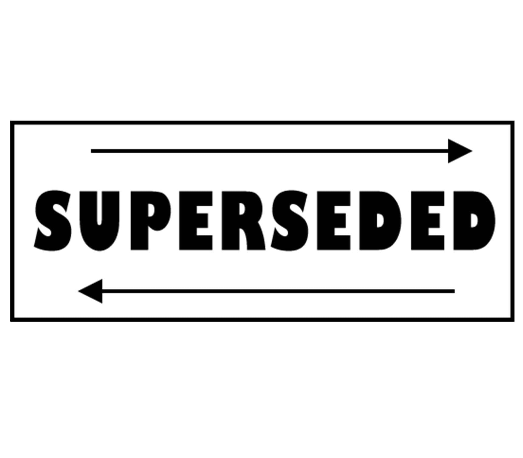 Printtoo Superseded Self Inking Rubber Stamp Pre-Inked Office Stamp ...