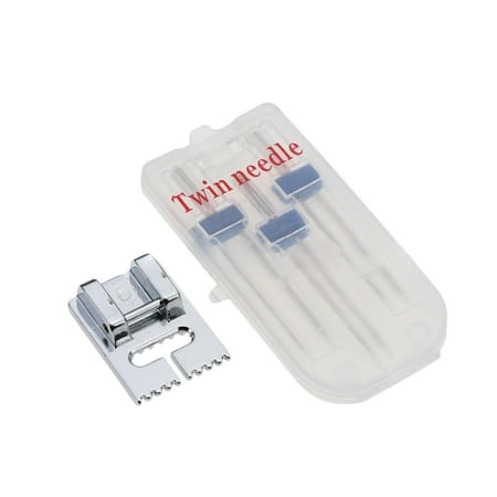 Homeholiday 3pcs Twin Stretch Machine Needle with Pintuck Presser Foot ...