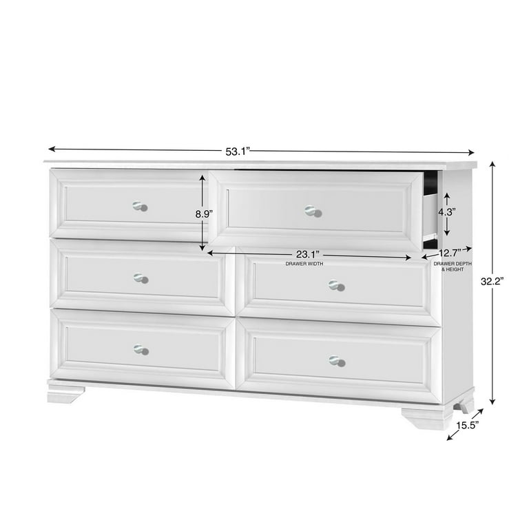 Belshe 6 drawer double dresser store
