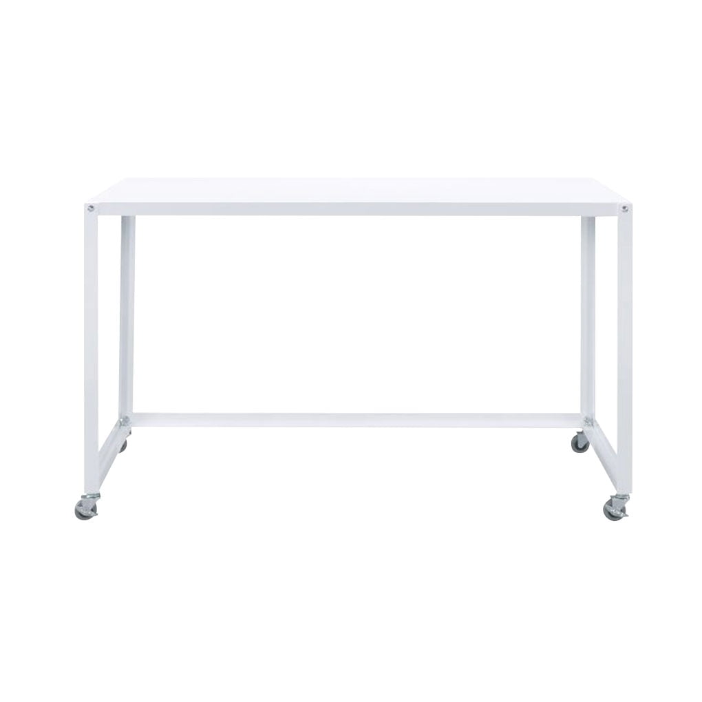 Buy Computer Desk Rectangular Writing Table 4 Wheels Smooth Tabletop ...