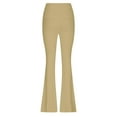 Blmnix Flare Pants Winter Pants for Women Yoga Pants Flat Front Pants ...