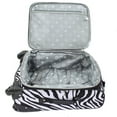Rockland Luggage 20" Spinner Carry-On Suitcase, Zebra - Walmart.com