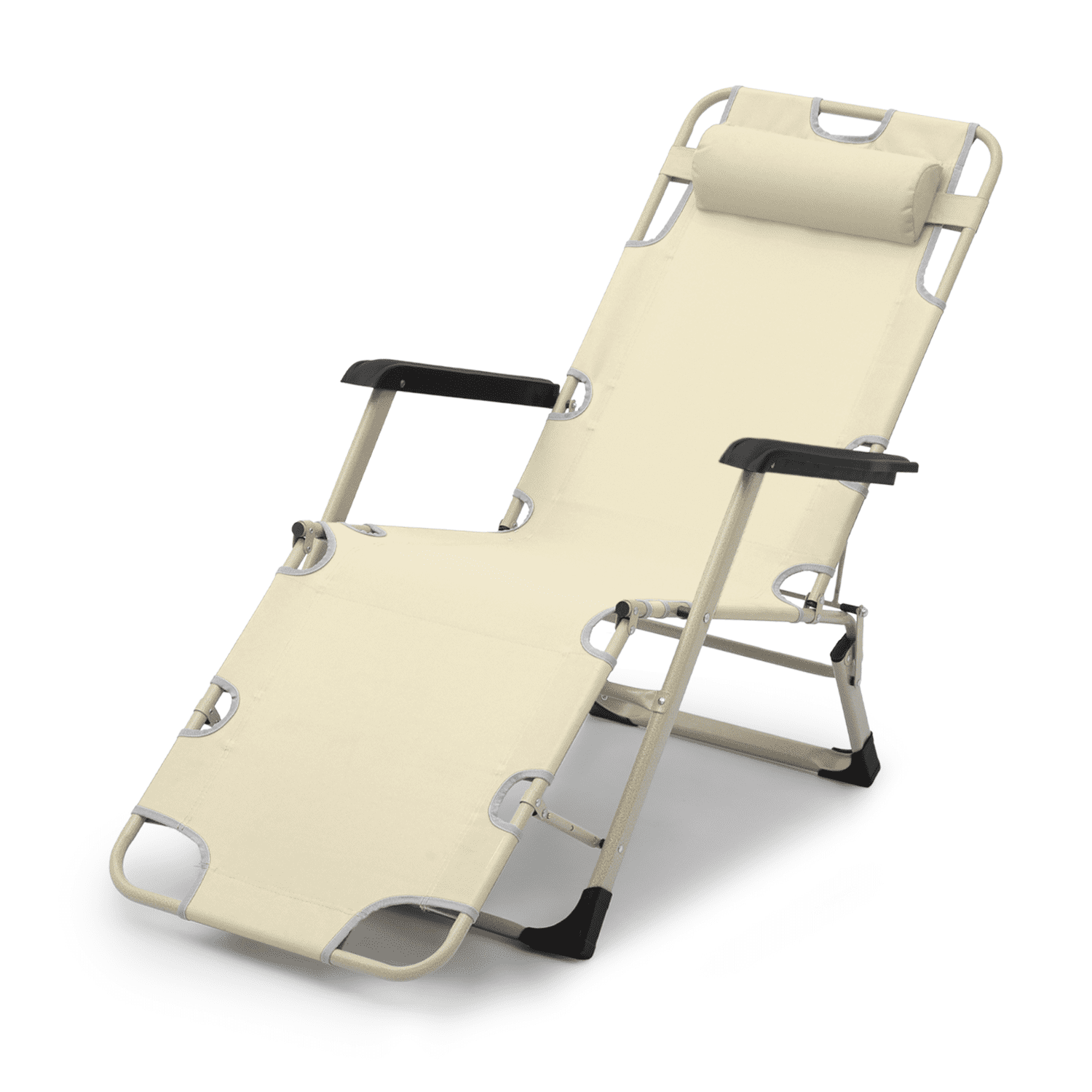 MoNiBloom Outdoor Folding Lounge Chaise Reclining Lounge Chair with ...