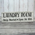 Laundry Room Help Wanted Chic White Farmhouse Wood Sign Wall Décor Gift ...