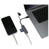 Onn+ USB 3.0 Hub with 5 Ports, SD and microSD Card Reader, USB-C ...