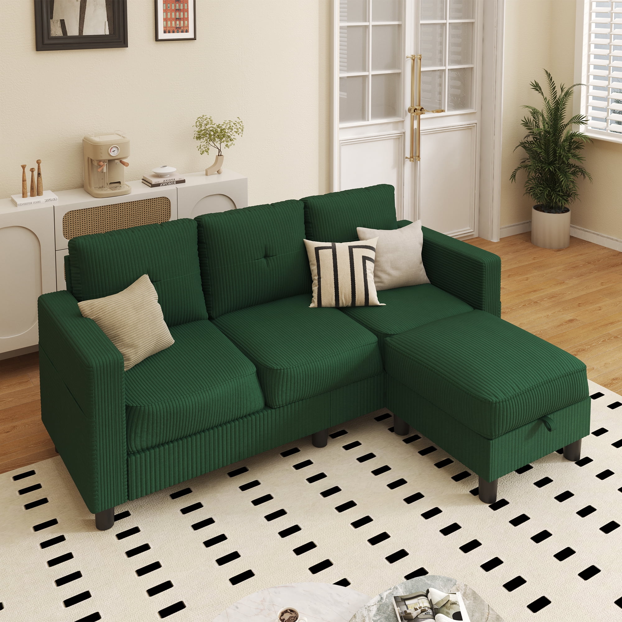 Click here for Walsunny 78 Convertible Sectional Sofa Couch L Sha... prices