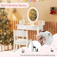 Free Shipping! Costway Kids Vanity Set with Lighted Mirror Chair 2 ...