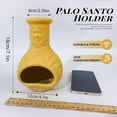 Palo Santo Burner Holder,Yellow Mini Chiminea with Chimney Handmade ...