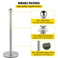 KFFKFF Crowd Control Posts, Set of 2 Posts, Post Kit with 5ft/1.5m ...