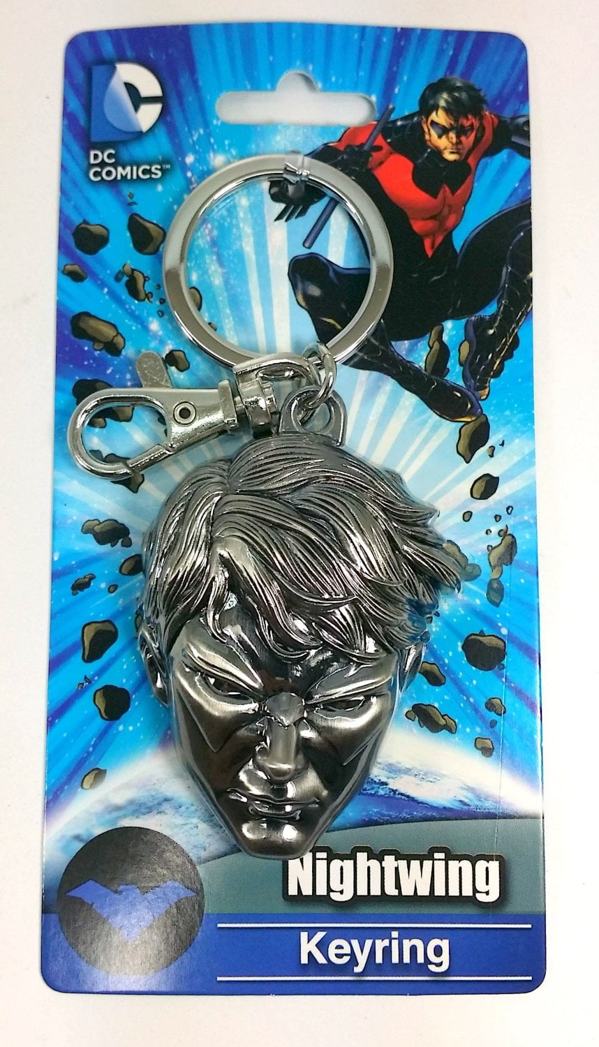 DC Comic's Nightwing Graphite Colored Charm Keychain - Walmart.com