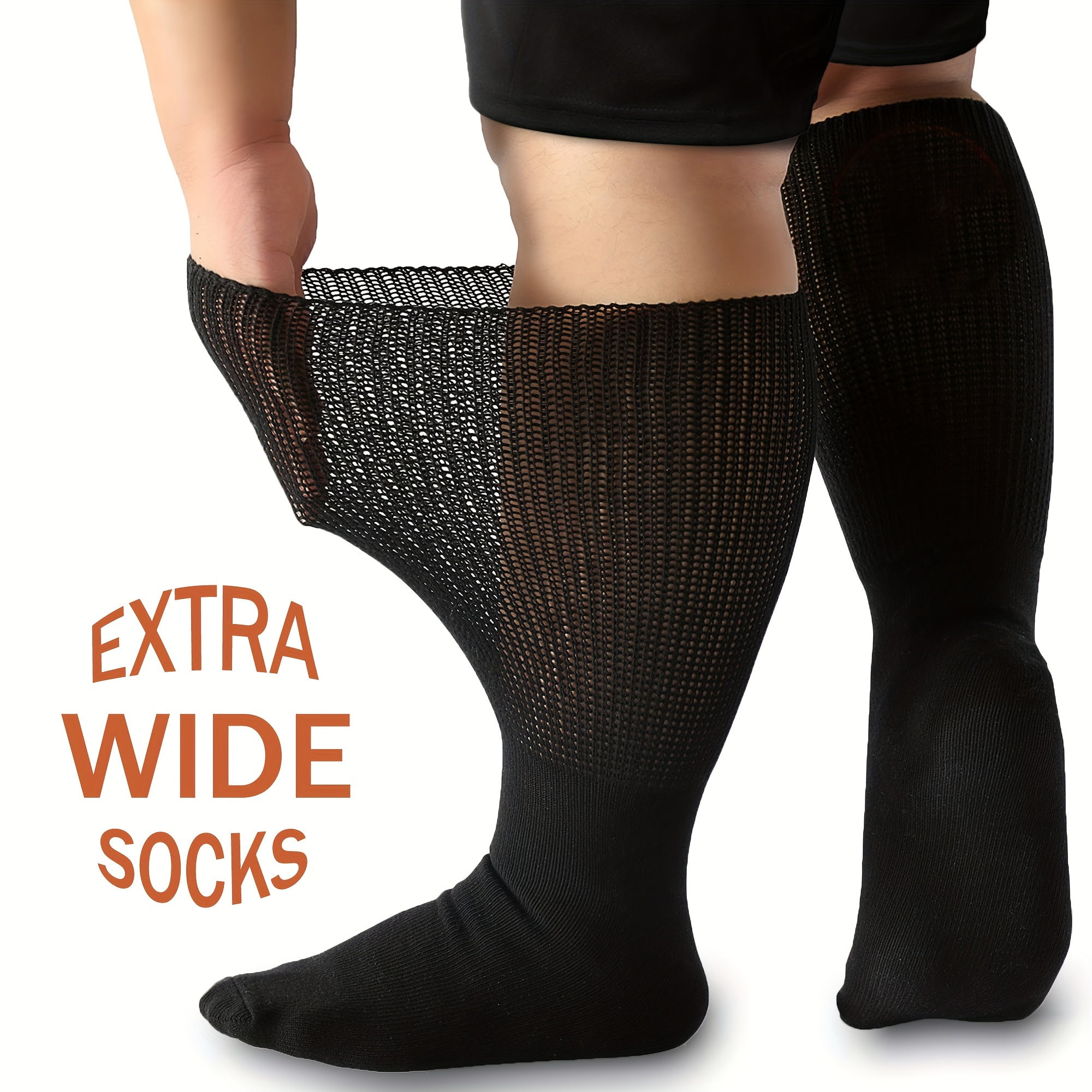 Click here for Qjuhung 1pair Non-Binding Extra Wide Diabetic Sock... prices