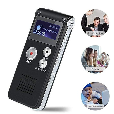 8GB Rechargeable Digital Audio Voice Recorder Dictaphone Telephone MP3 ...
