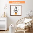 18x18 Wood Frame Brown, Rustic Natural Wooden 18x18in Poster Picture ...