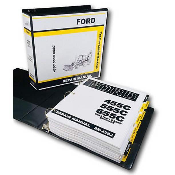 Ford 455C 555C 655C Tractor Loader Backhoe Service Repair Manual ...