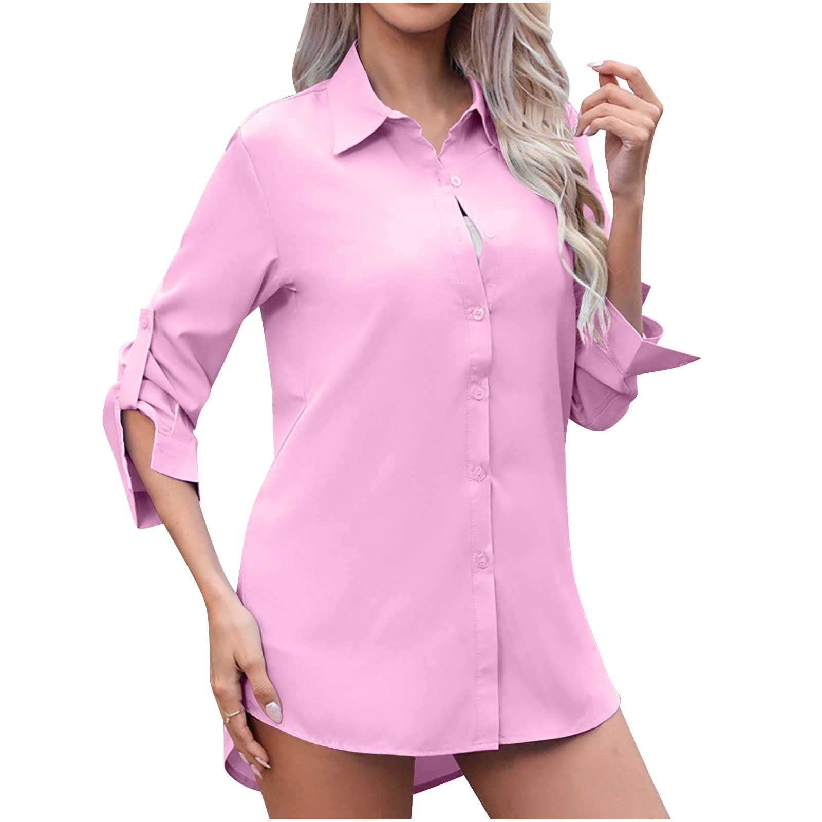 Click here for Yuyuzo Chiffon Button Down Shirts For Women Long S... prices