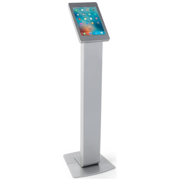 Displays2go iPad Pedestal Stands, Secure Enclosure with Anti-Theft ...