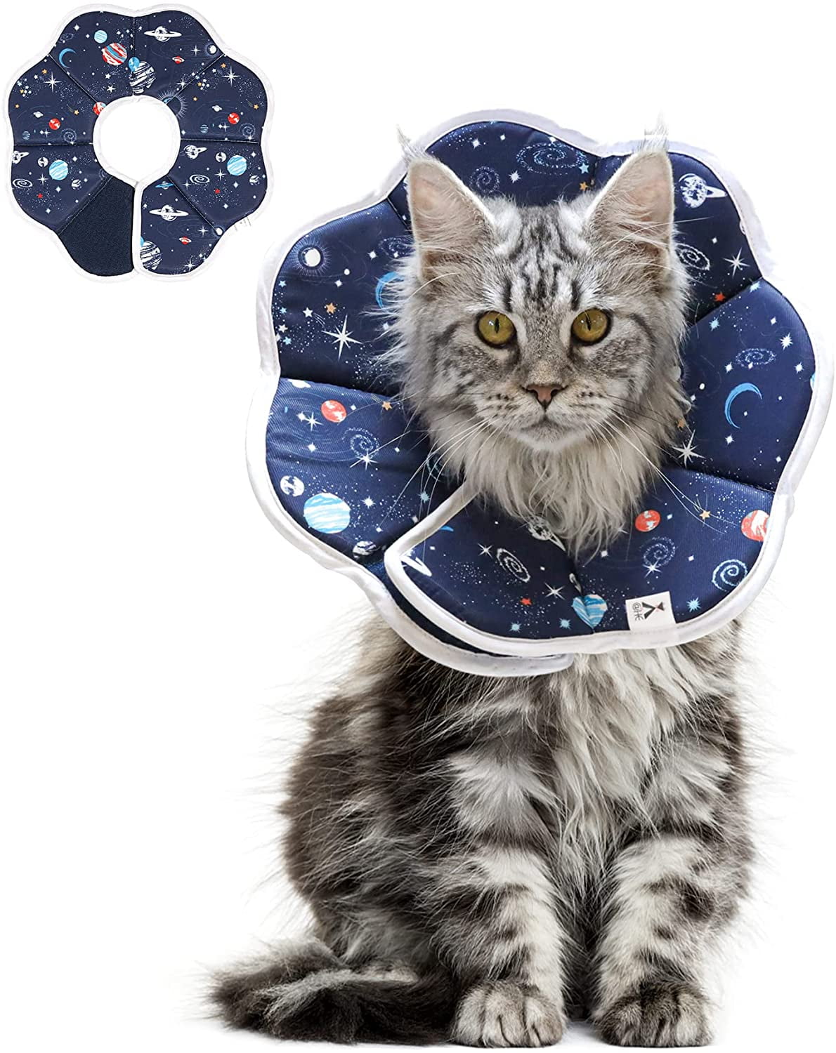 ComSaf Soft Cat Recovery Collar, Adjustable Pet Cone Collar for Kitten ...