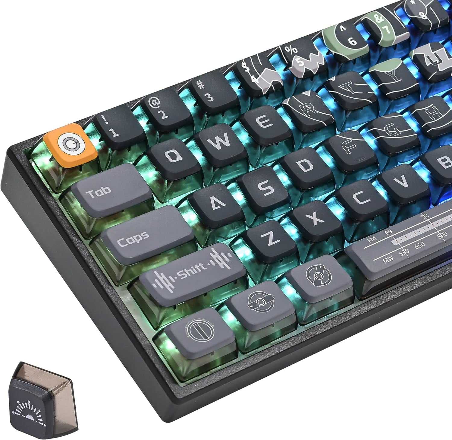 AIR-Pudding Keycaps 60 Percent, 118 Dye-Sublimation Keycaps Set, ASA ...