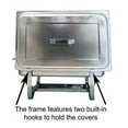 Tiger Chef 8 Quart Full Size Stainless Steel Chafer and 3 1/3rd Size ...