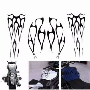 CENL DIY Flame Vinyl Decal Sticker Waterproof For Car Motorcycle Gas ...