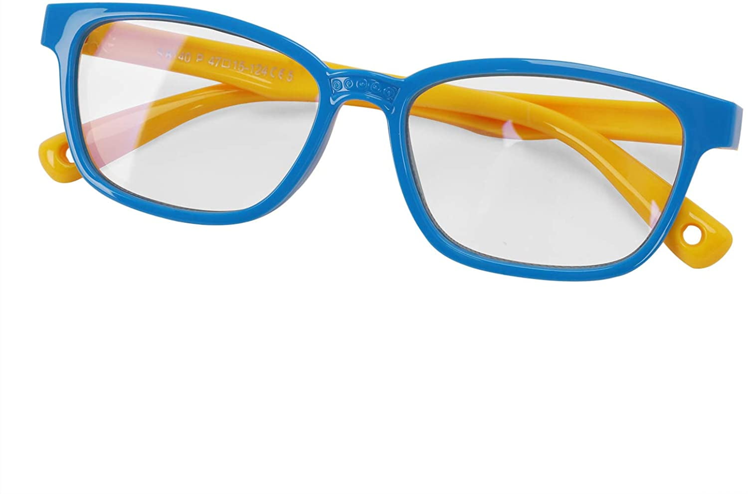 Kids Blue Light Blocking Glasses Soft Silicone Frame Flat Eyeglasses ...