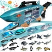 One Day Fun Shark Toy Set with LED & Music: Includes 2 Toy Trucks, 2 ...
