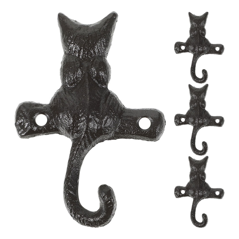 Click here for Ounona 4pcs Cat Hook Vintage Cast Iron Cat Hook Wa... prices
