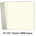 Hamilco Card Stock Scrapbook Paper 12x12 Cream Colored Cardstock ...