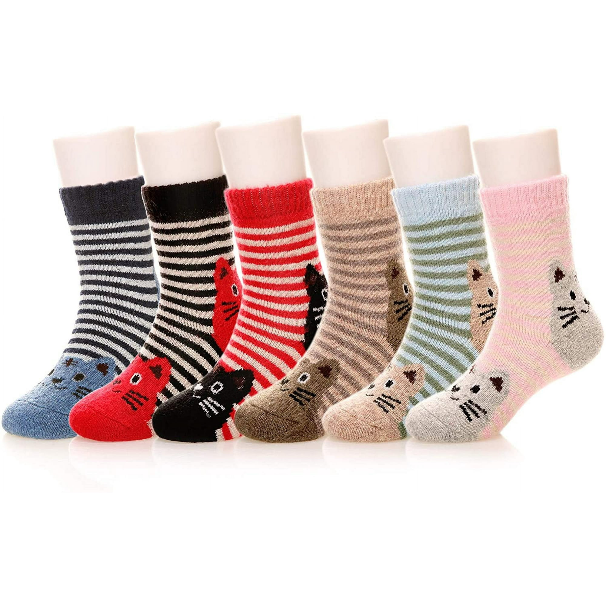 Click here for Hesignd 6 Pairs Childrens Winter Warm Wool Animal... prices